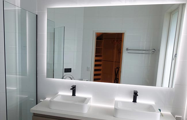 LED Backlit Eclipse Mirror, Auckland NZ